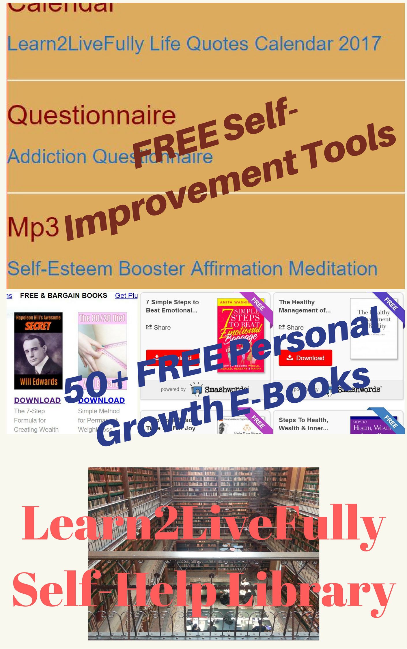 Subscribe To Self Help Tools Library - Learn2LiveFully